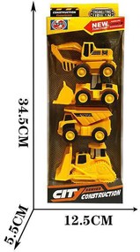 Mac Toys Stavební stroje 4 ks