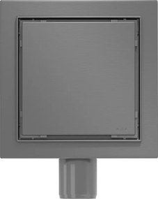 Mexen Flat-Q M13 podlahová vpust čtvercová 15 x 15 cm, kartáčovaná gun gray - 1E10015