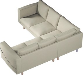 Potah na pohovku IKEA Norsborg rohová 4-místná barva béžová látka pletený vzor