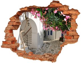 Wallmuralia Fototapeta díra na zeď 3D Romantické uličky 90x70 cm