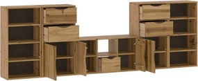 5 kusů TV skříněk s úložným prostorem "ODDA" Borovicový masiv 3365376