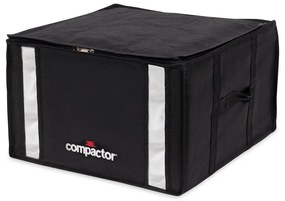 Černý úložný box na oblečení Compactor XXL Black Edition 3D Medium, 125 l