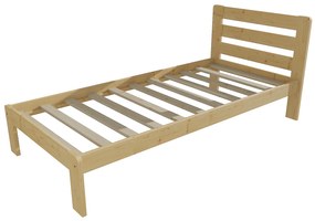 Vomaks Jednolůžková postel VMK001A Rozměr: 100 x 200 cm, Barva: surové dřevo