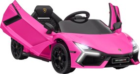Dětské elektrické auto AIYAPLAY 12V s dálkovým ovládáním 2.4G, elektrické vozidlo s LED osvětlením, USB/MP3 připojením, nůžkovými dveřmi, odpruženými