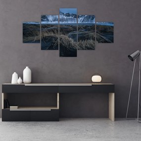 Obraz výhledu na Islandské vrcholky (125x70 cm)
