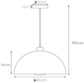 Lucide 45496/01/35 - Lustr na lanku SIEMON 1xE27/40W/230V modrá