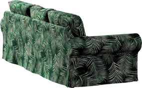 Potah na pohovku IKEA  Ektorp 3-místná, nerozkládací barva zelená látka sametová, vzorované