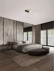 LED stmívatelné černé designové stropní svítidlo Kiklos
