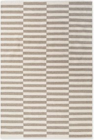Bílý/šedý oboustranný/ručně tkaný vlněný koberec 200x300 cm Vika – Hanse Home