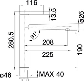 Blanco LINEE chrom 517594