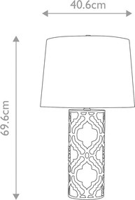 Stolní lampa Elstead Arabella 70 cm Patinované zlato 1x E27