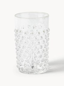 Ručně foukané sklenice Hobnail, 6 ks