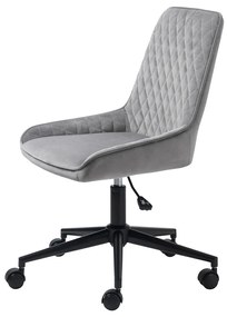 Designová kancelářská židle Dana šedý samet