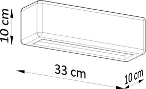 Sollux Lighting Nástěnné keramické svítidlo SUBANI
