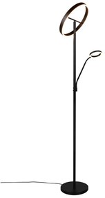 Černá LED stojací lampa (výška 180 cm) Willis – Trio