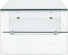 Konferenční stolek čirý 98 x 45 x 31 cm tvrzené sklo 284745