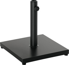 Podstavec na slunečník Outsunny 13 kg, čtvercový držák na slunečníky, hmotnost podstavce, stojan pro slunečníky s průměrem 35/38/48 mm, pro balkon, te