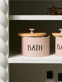 Sinsay - Úložná krabička s nápisem „Bath“ - hnědá