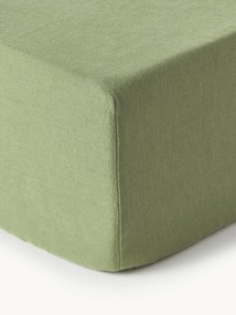 Napínací prostěradlo na kontinentální postel z praného lnu Airy