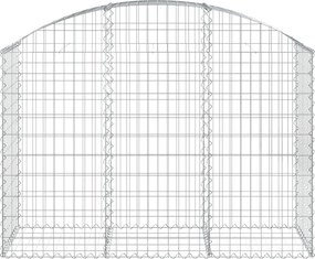 Klenutý gabionový koš 150 x 50 x 100/120 cm pozinkované železo 153455