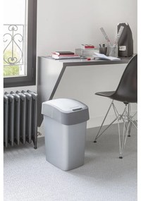 Šedý odpadkový koš Curver Pacific, 45 l