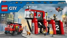 LEGO® City 60414 Hasičská stanice s hasičským vozem / Počet dílků: 843