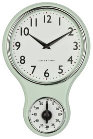 TFA 60.3073.20 - kuchyňské nástěnné hodiny s minutkou RETRO
