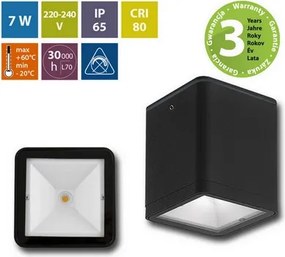 LED svítidlo McLED Noel S 7W 3000K IP65 černá ML-516.009.19.0