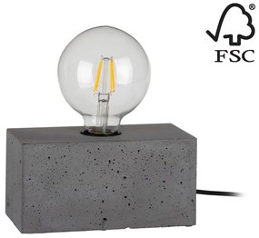 Spot-Light | Spot-Light 7370936 - Stolní lampa STRONG DOUBLE 1xE27/25W/230V beton | SP0614