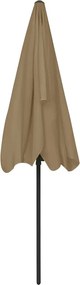Plážový slunečník taupe 200 x 125 cm 314730