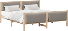 Rám postele s čelo Taupe 180 x 200 cm textil 3394251