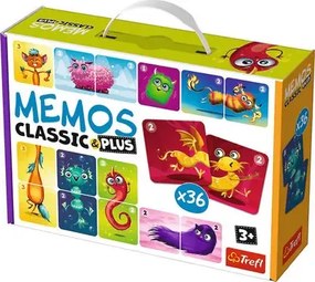 Trefl - Pexeso ClassicPlus - Roztomilé příšerky 3v1 / 20 minut / 2-4 h