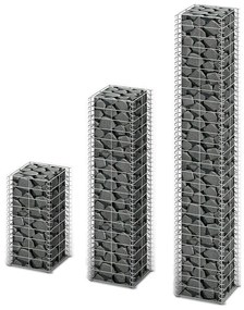 Sada gabionů 3 ks pozinkovaný drát 141048