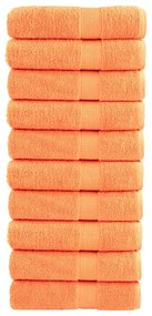 Premium ručníky SOLUND 10 ks oranžové 70 x 140 cm 600 g/m² 137382