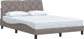 Rám postele bez matrace taupe 140 x 200 cm textil 3310605