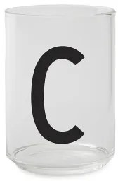 Sklenice na vodu Letter C Design Letters