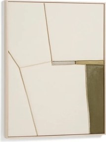 Ručně malovaný/3D obraz s rámem/na plátně 80x100 cm Deravia – Kave Home