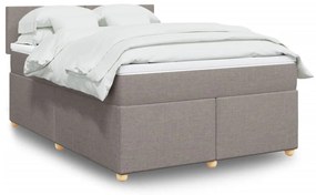 Box spring postel s matrací taupe 140x200 cm textil 3289000