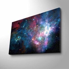 Obraz s LED osvětlením BAREVNÁ GALAXIE 45 x 70 cm