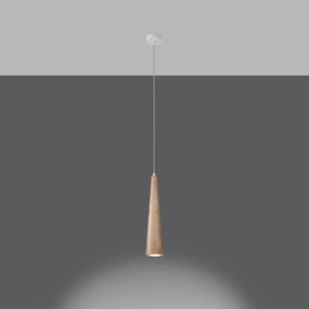 Sollux Lighting Závěsné svítidlo SULA 1 přírodní dřevo