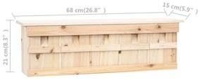 Ptačí budka pro vrabce 5 komůrek 68 x 15 x 21 cm jedlové dřevo - Default Title
