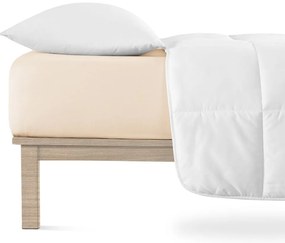 Béžové napínací prostěradlo jersey 200x220 cm Boxspring – Andrea Simone