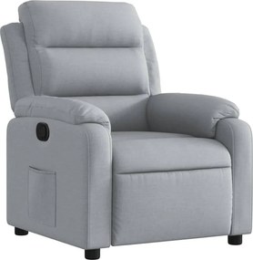 Polohovací křeslo světle šedé látkové 3205720