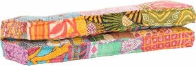 Poduška na pohovku z palet vícebarevná textil patchwork 287717