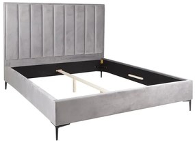 Designová postel Gallia 160 x 200 cm stříbrno-šedá