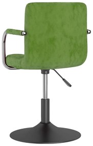 Petromila Jídelní židle světle zelená samet