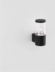 NV 9002873 Venkovní nástěnné svítidlo CETERA černý hliník a akryl E27 1x12W 220-240V IP54 bez žárovky - NOVA LUCE