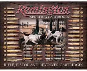 Plechová cedule Remington Bullet Board 40 cm x 32 cm