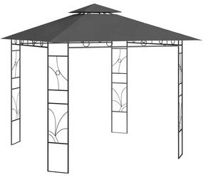 vidaXL Altán 3 x 3 x 2,7 m antracitový 160 g/m²