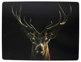 4ks pevné korkové prostírání s jelenem Black Deer - 30*40*0,4cm
